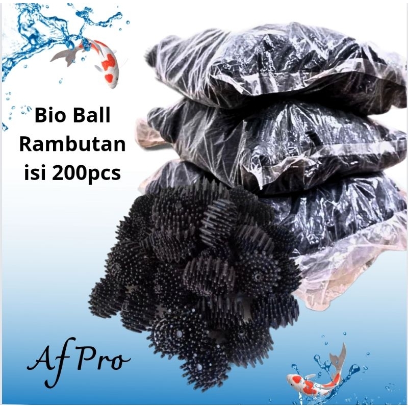 Jual Media filter bakteri Bio ball RAMBUTAN isi 200pc | Shopee Indonesia