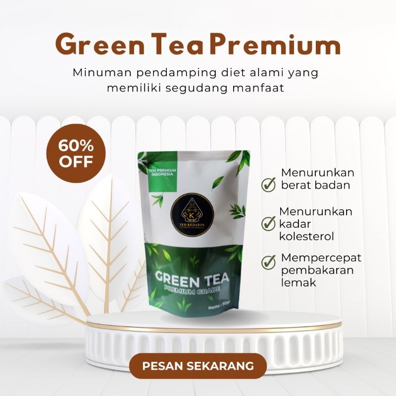 Jual TEH HIJAU / GREEN TEA ASSAMICA PREMIUM GRADE KEMASAN 100 GRAM ...