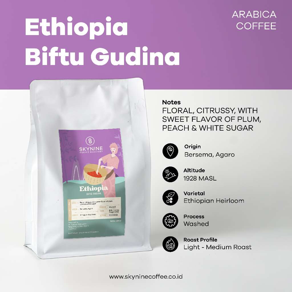 Jual KOPI ARABIKA ETHIOPIA BIFTU GUDINA ROASTED BEANS | Shopee Indonesia