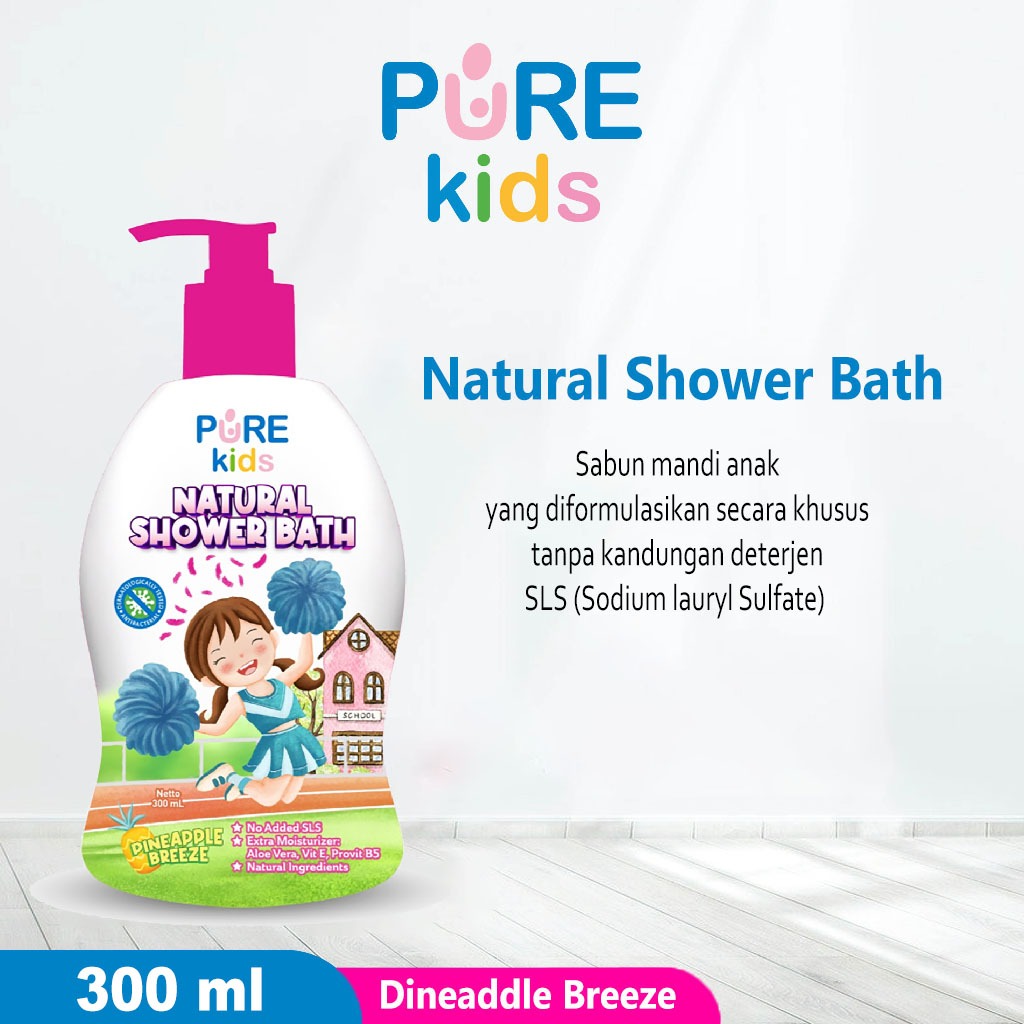 Jual Bisa COD PUREKIDS Natural Shower Bath 100ml 300ml Sabun Cair Anak ...