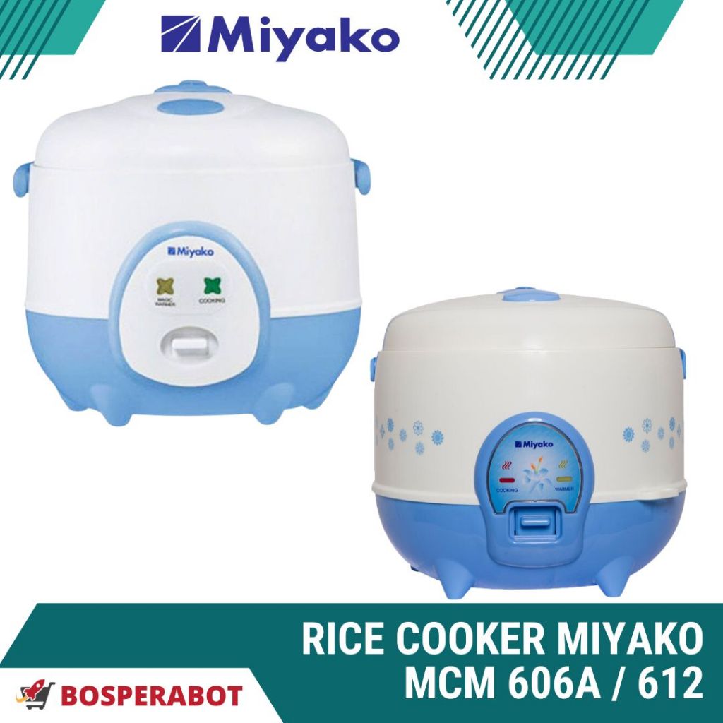 Jual MIYAKO MINI MAGIC COM RICE COOKER MCM 606A / MCM612 / MCM 512C ...