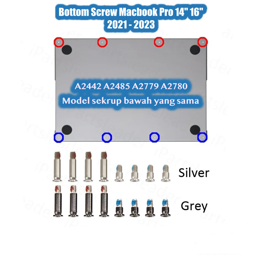 Jual Baut MacBook Pro 14" 16" A2442 A2485 A2779 A2780 2021 2022 2023 ...