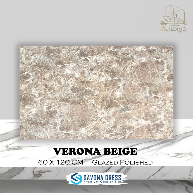 Jual Granite Lantai 60x120 VERONA BEIGE/GLOSSY/SAVONA GRESS | Shopee Indonesia