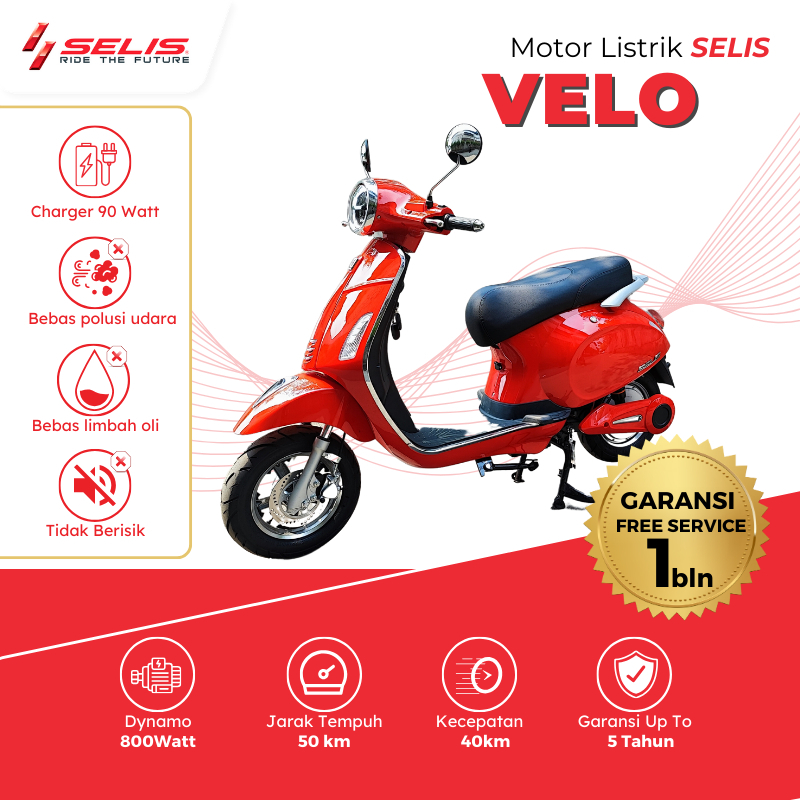 Jual SELIS - Velo EMotor Motor Listrik Vespa Selis Dewasa Murah ...
