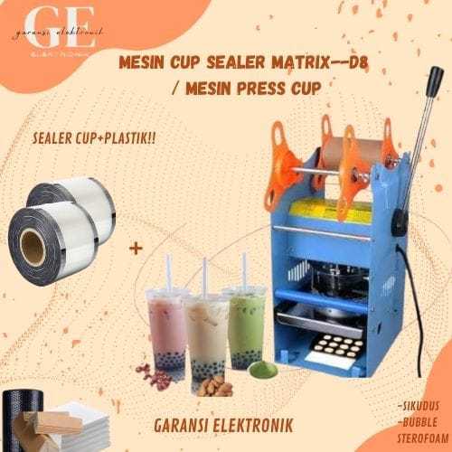 Jual MATRIX MESIN SEALER CUP MTX--D8 MESIN PRESS PLASTIK MINUMAN CUP ...