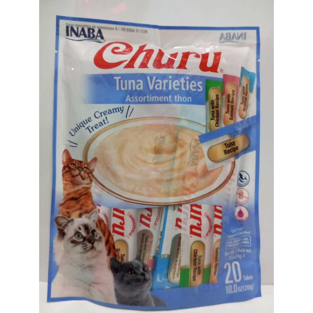 Jual INABA Snack Kucing Churu TUNA - Chicken Variety Bag 20pcs | Shopee ...