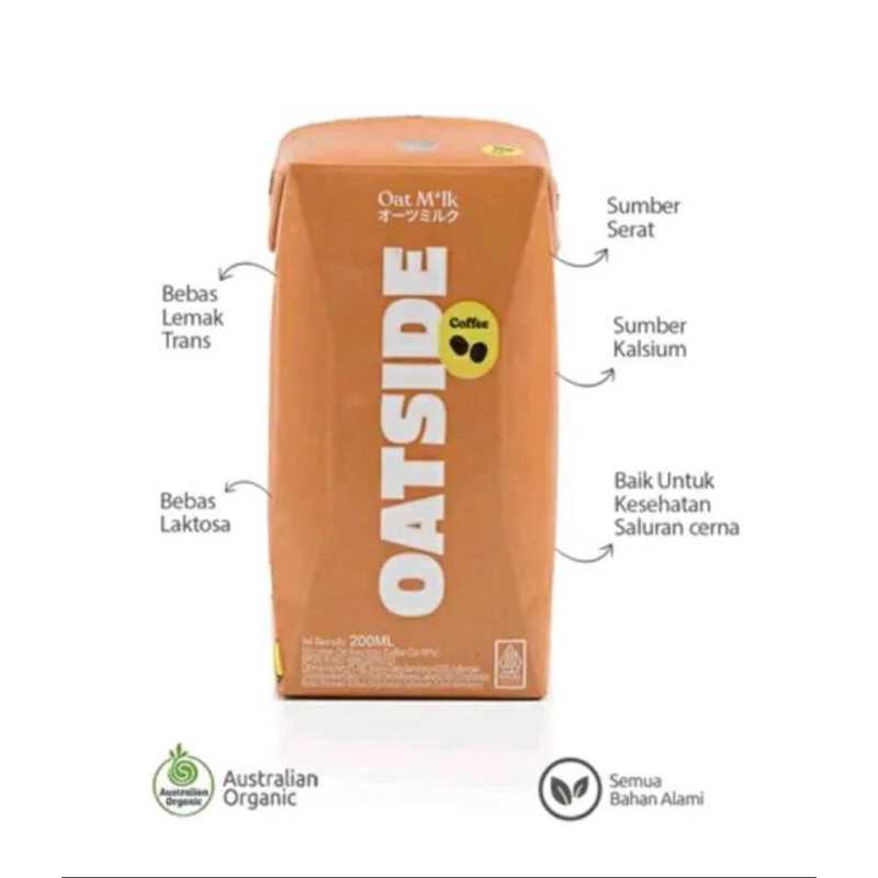 Jual OATSIDE MINI Chocolate Oat Milk 200ML - Susu Oat Gandum Lactose ...