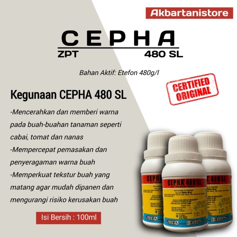 Jual Zat Pengatur Tumbuh Cepha 480sl - 100ml | Shopee Indonesia