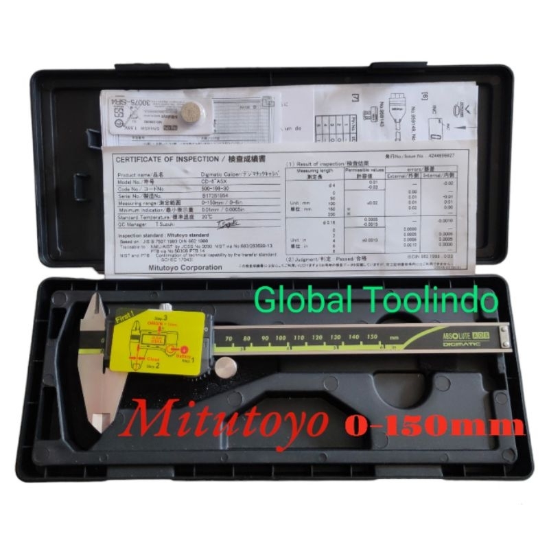 Jual sigmat digital mitutoyo 150mm jangka sorong digital 150mm 6 inch | Shopee Indonesia
