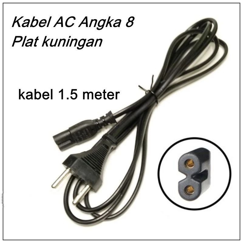 Jual kabel power printer tv LED colokan 2 pin | Shopee Indonesia