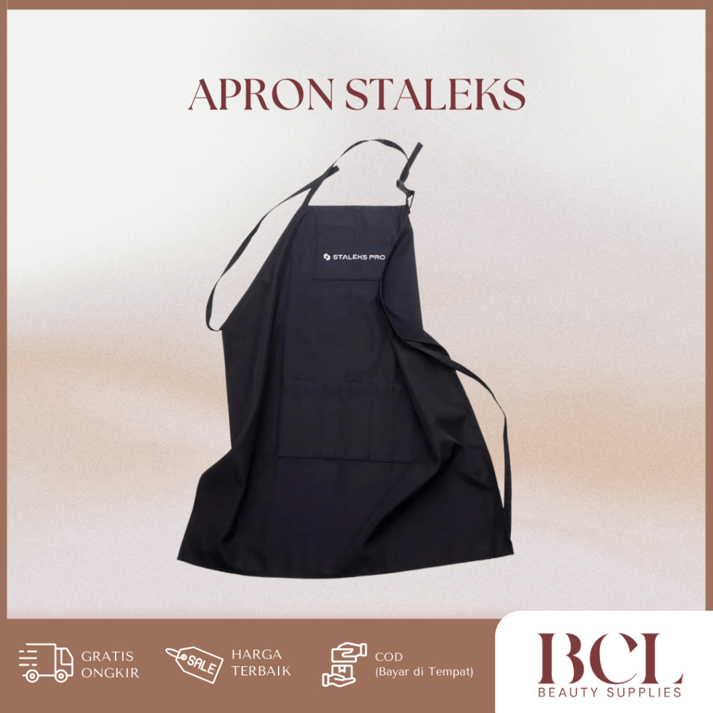 Jual STALEKS - Apron Staleks Pro | Celemek Warna Hitam | Staleks ...