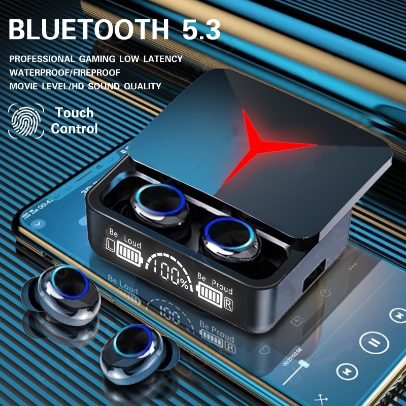 Jual M90 Pro TWS Headset HD Suara Kebisingan Membatalkan Earphone ...