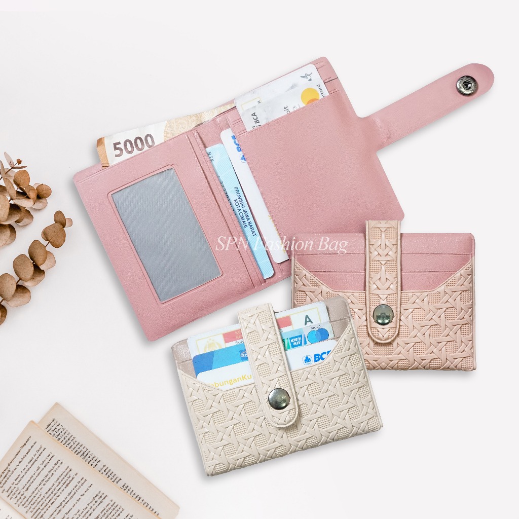 Jual SPN 053 DOMPET GENEI ANYAMAN / DOMPET WANITA MINI / DOMPET MINI ...