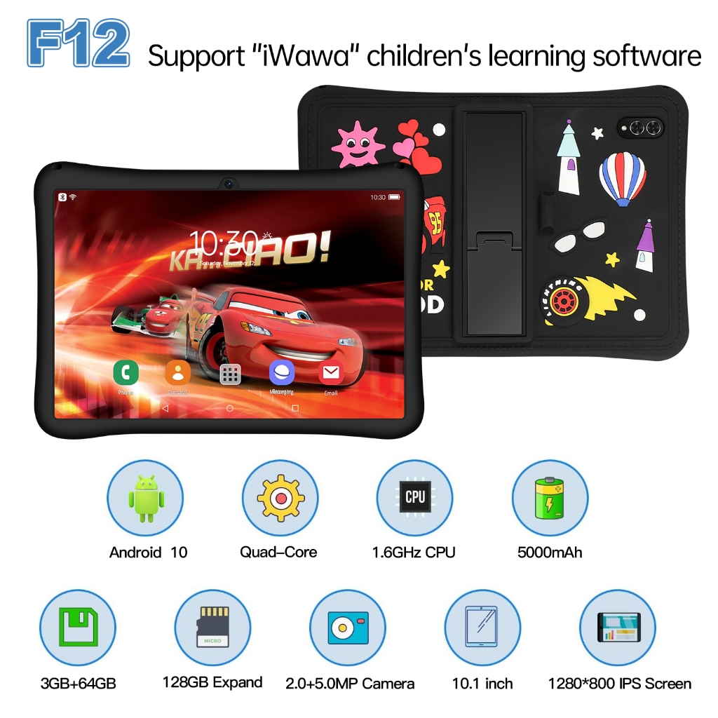 Jual Tablet Anak Ram 3/64G Touch Screen10.1inch Android 10 Kids Tablet ...