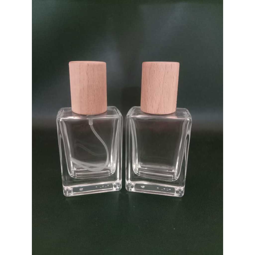 Jual Botol parfum V32646 30ml easypump hitam tutup kayu per pcs ...