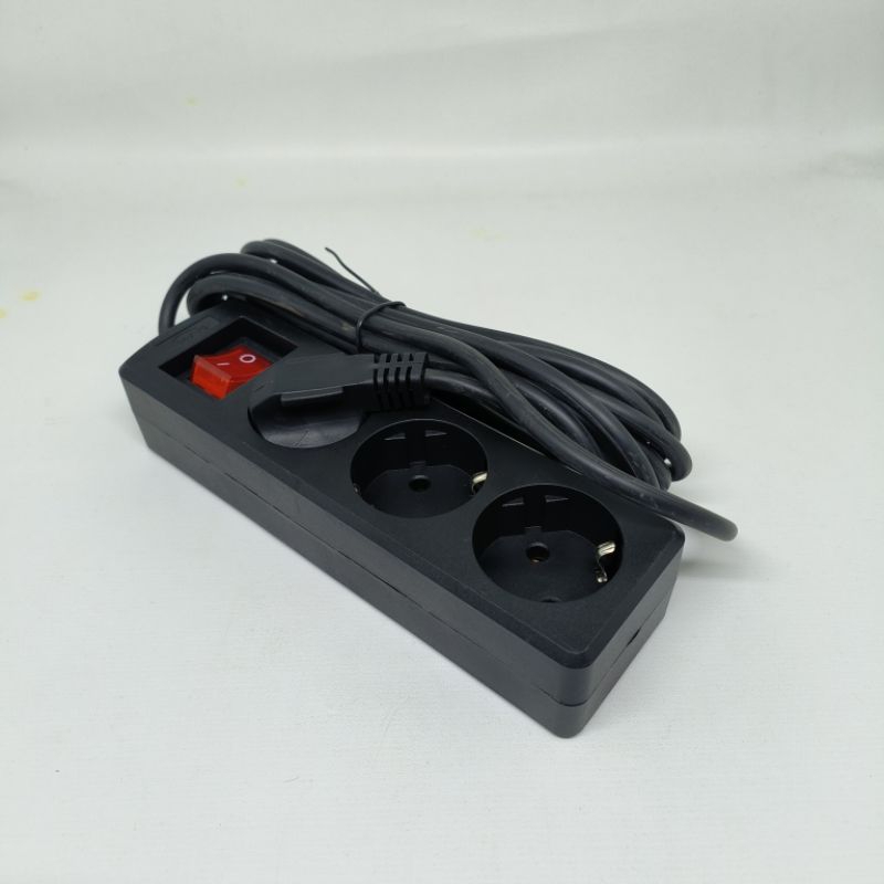 Jual STOP KONTAK + SAKLAR ON/OFF DENGAN KABEL 5 METER TERMINAL DENGAN KABEL 5M BLACK SERIES ...