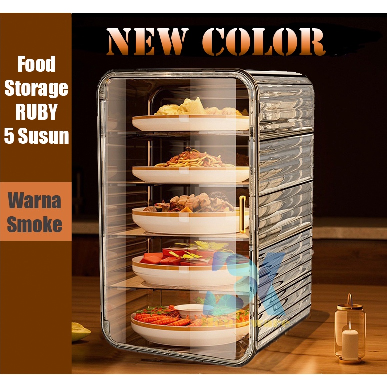 Jual [DK] Rak Makanan 4 susun / food storage / tudung saji rak makanan ...