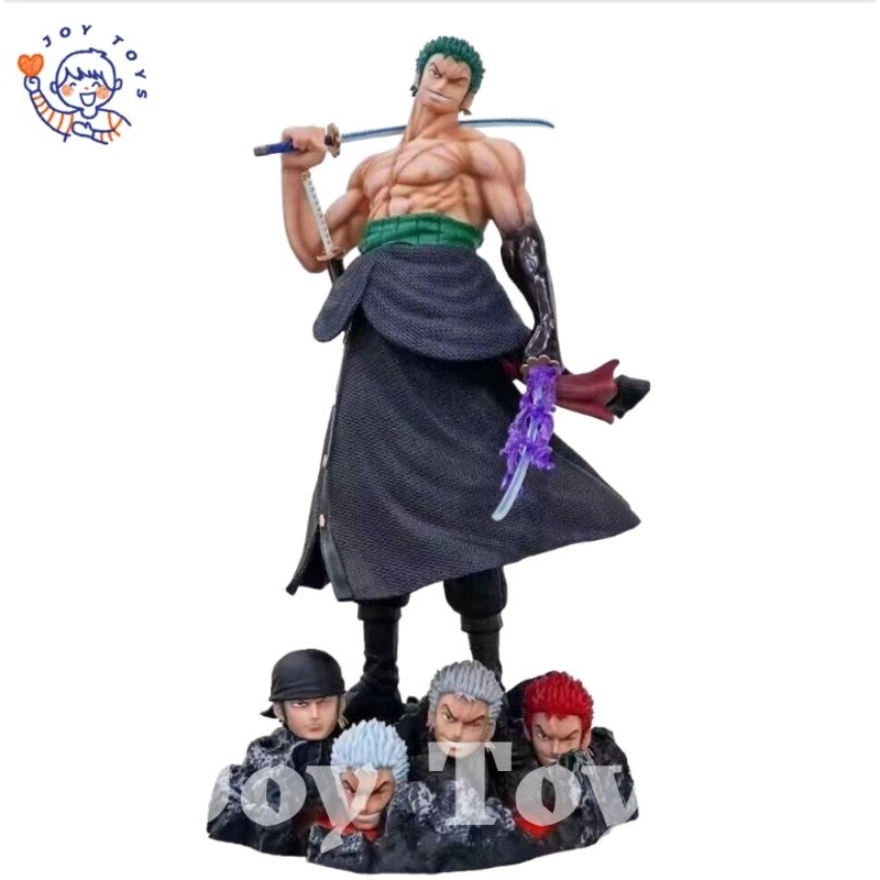 Jual ZORO 5 KEPALA JUMBO 50 CM 1 PCS ONE PIECE FIGURE | Shopee Indonesia