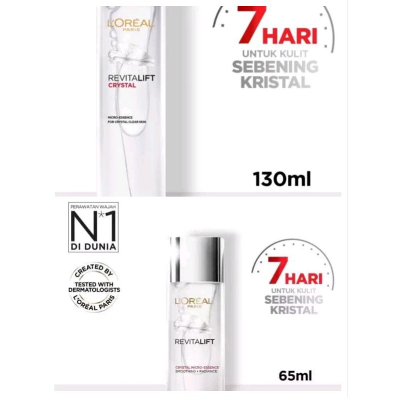 Jual LOREAL Revitalift Crystal Micro-Essence 130ml (LIMITED EDITION) | Shopee Indonesia