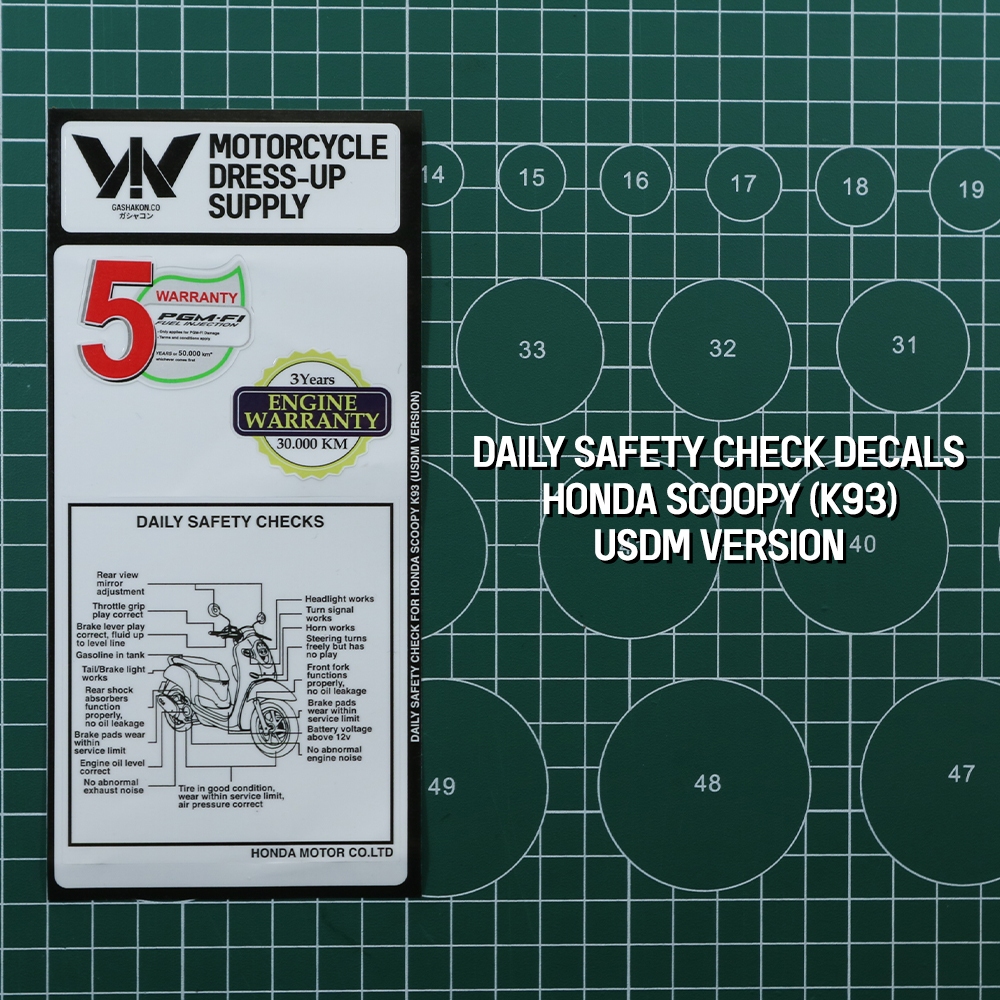 Jual Sticker detail/Warning Decals/Sticker Warning/Stiker pelengkap ...