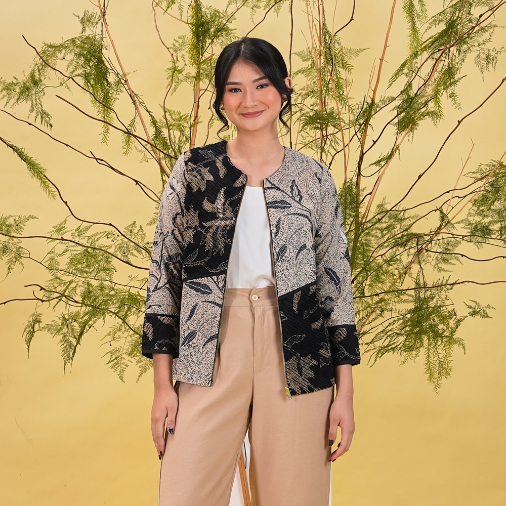 Jual NONA RARA - Zefa Rmb Sogan T2482, Baju Batik Kasual Modern ...