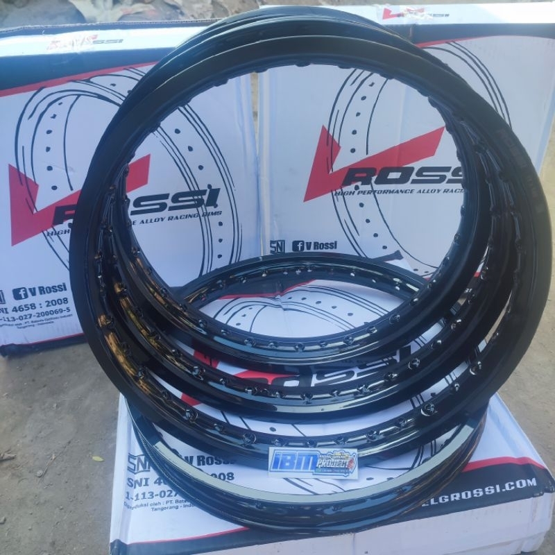 Jual VELEK VELG ROSSI HITAM GILAP GLOSSY 160 185 RING 17,VELEK ROSSI ...