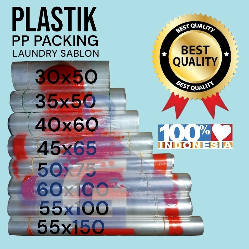 Jual Plastik Laundry Kiloan PP Sablon / PP Printing / Plastik PP Sablon 1Kg | Shopee Indonesia