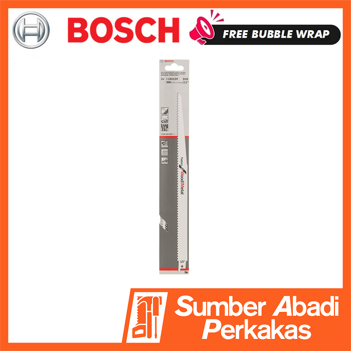 Jual BOSCH S1411DF Mata Gergaji Sabre Saw Reciprocating Blade Metal ...