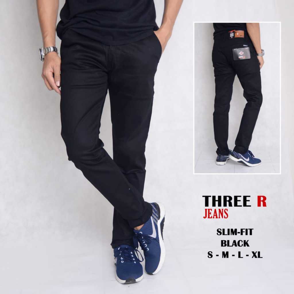 Jual Celana Bahan Pria Chino Slim Fit Panjang Kerja Kantor Santai Liburan Cowok Stretch Melar ...