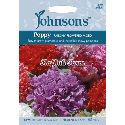 Jual Benih 3 Biji Bunga POPPY Paeony Flowered Mixed | Shopee Indonesia