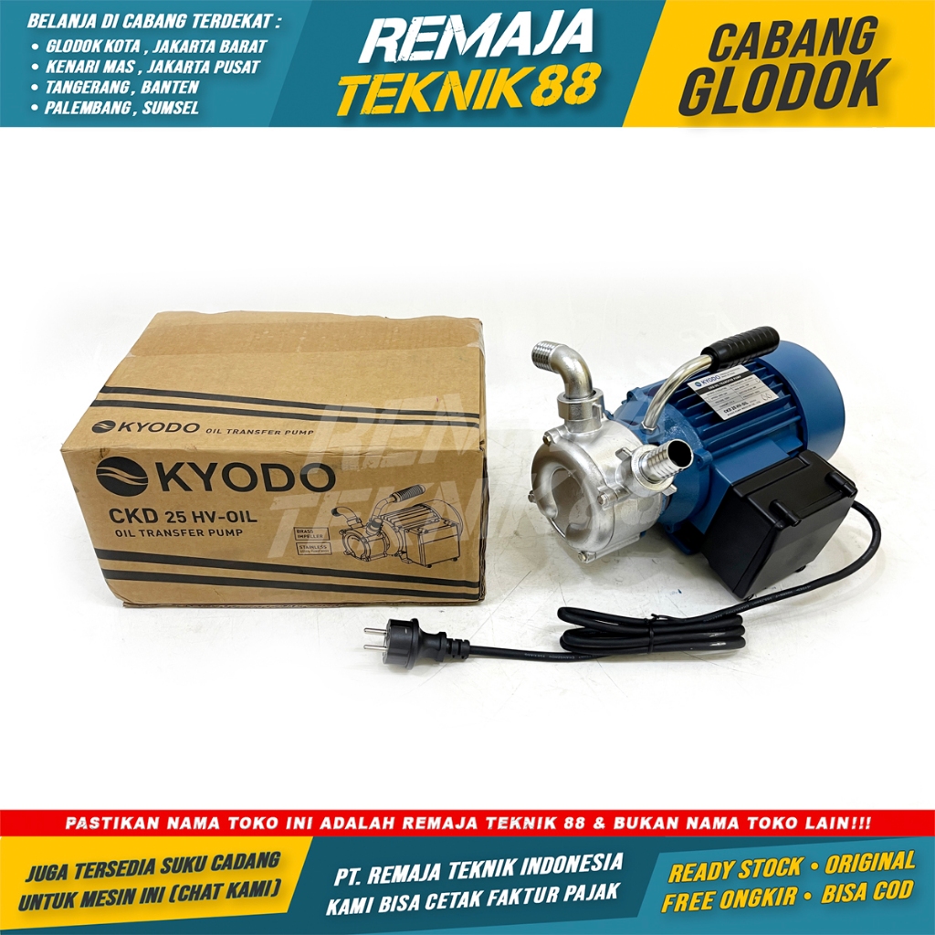 Jual POMPA CAIRAN KENTAL OLI SOLAR MINYAK / PUMP KYODO CKD 25 HV OIL 1 ...