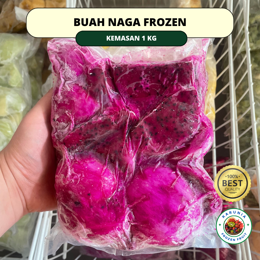 Jual PREMIUM ! Buah Beku Naga Merah 1 KG [GRADE A]/Frozen Red Dragon Fruit | Shopee Indonesia