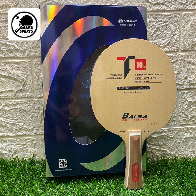Jual Kayu Bet Pingpong Tenis Meja Yinhe T10s Offensive Balsa Carbon FL | Shopee Indonesia