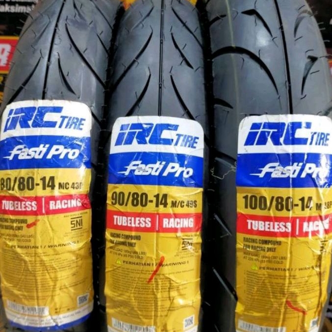 Jual Ban Matic 90/80-14 IRC Racing Fasti Pro / Fasti 2 matic tubeless ...