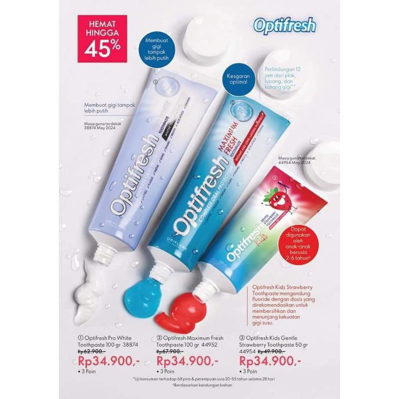 Jual Pasta Gigi | Optifresh Pro White Toothpaste / Optifresh Sensitive ...