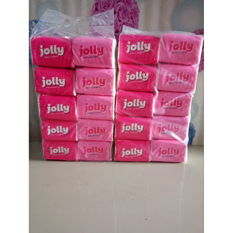 Jual Tissue Jolly pop up 2 tenteng 20 pack, tissue kotak kecil | Shopee ...
