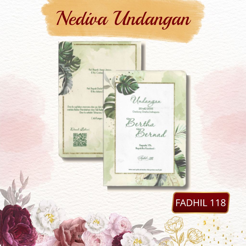 Jual Blangko Undangan Fadhil 118 Harga Murah | Shopee Indonesia