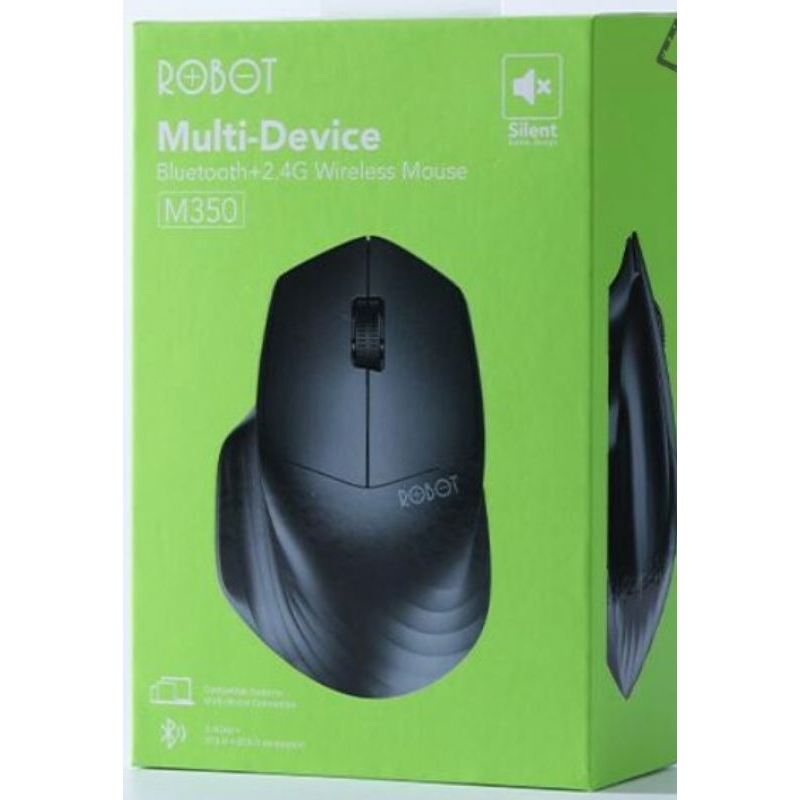 Jual ROBOT M350 Mouse Wireless Dual Mode (BT5.0+2.4G) Silent Button | Shopee Indonesia