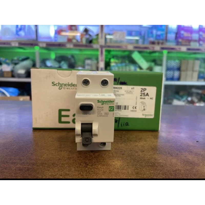 Jual RCCB / ELCB Easy 2 Phase 25A 30MA Tipe EZ9R34225 1PN Schneider ...