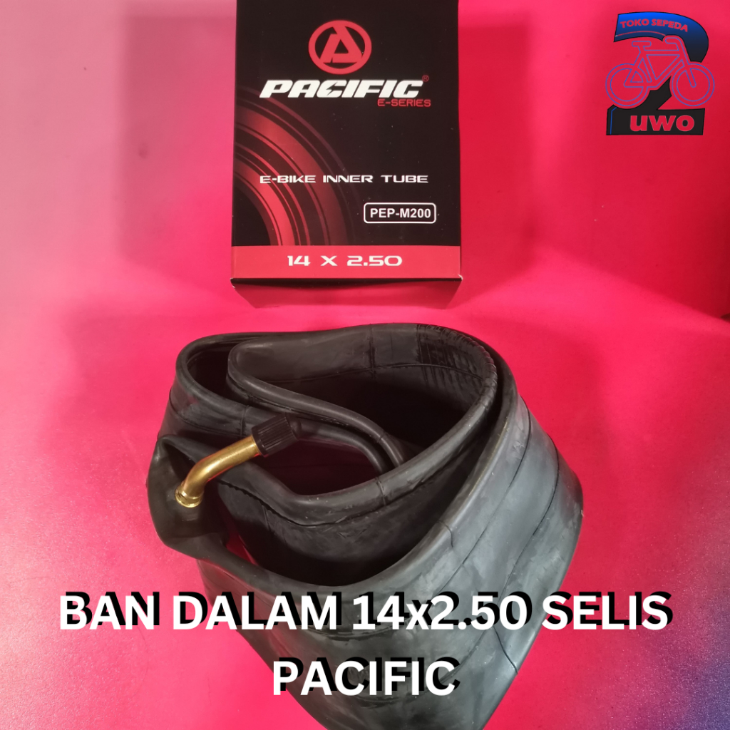 Jual Ban Dalam Sepeda Listrik 14x2.50 Pacific PEP-M200 Pentil Bengkok | Shopee Indonesia