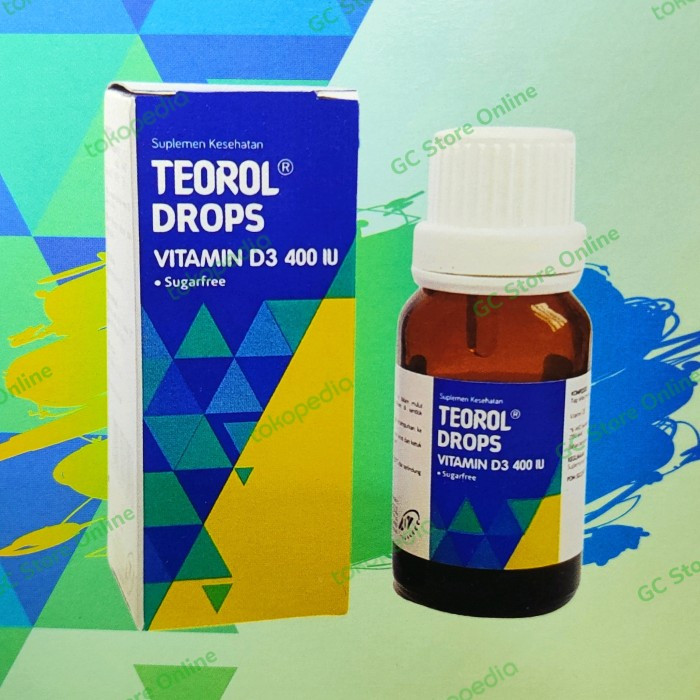 Jual Teorol Drops Vitamin D3 400 IU | Shopee Indonesia
