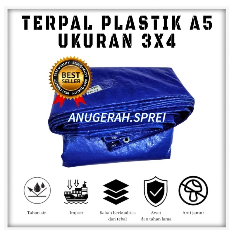 Jual TERPAL IMPORT A5 UK.3x4m / TERPAL MURAH BERKUALITAS / TERPAL TEBAL ...