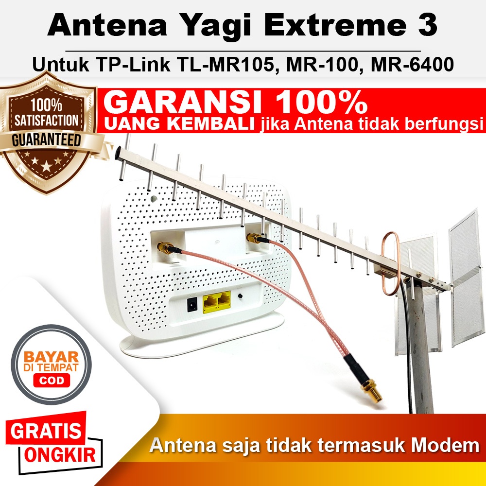 Jual Antena Penguat Sinyal Modem Router TP-Link TL-MR105 TL-MR100 TL ...