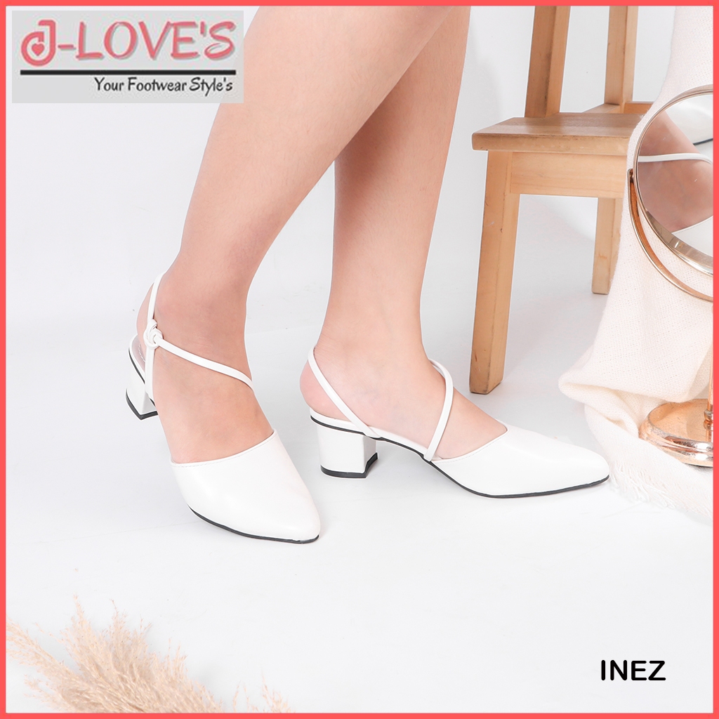 Jual Jloves Inez Sandal Mules Heels Pesta Hak 5 Cm Haihil Wisuda ...