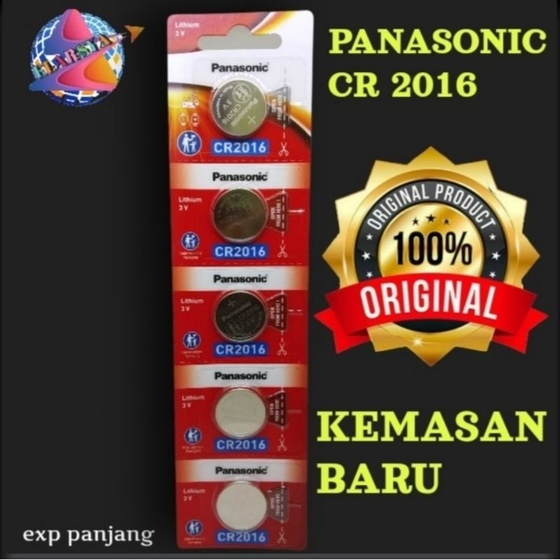 Jual Baterai Panasonic CR2016 Original Lithium Battery 3 Volt batre cr ...