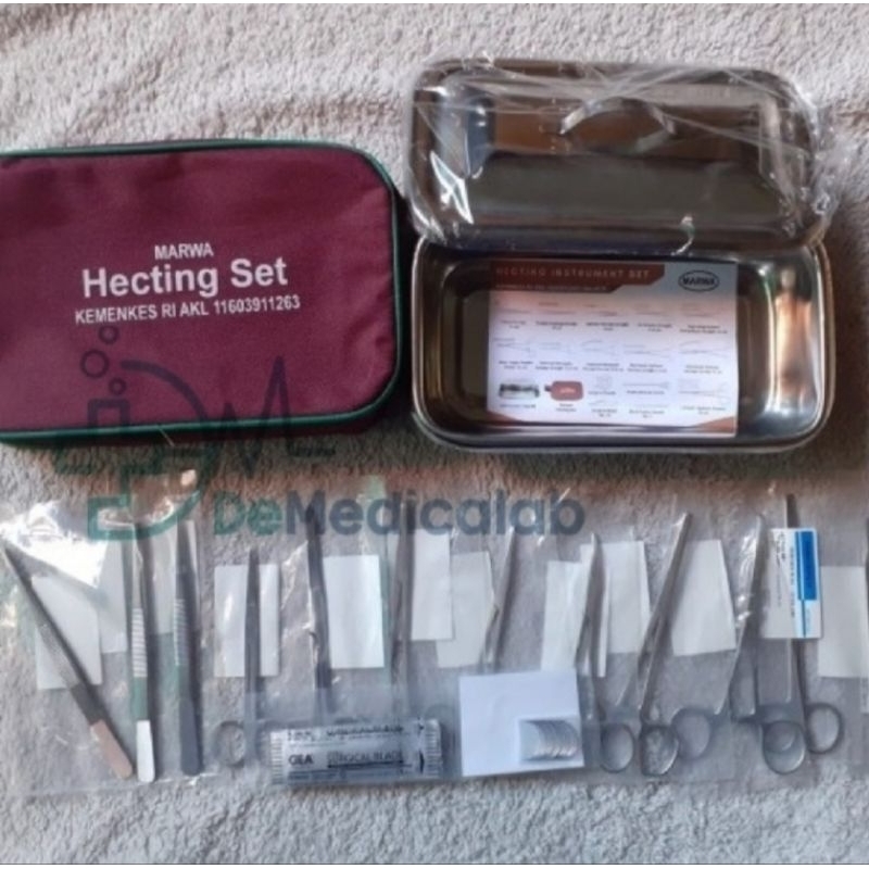 Jual Hecting Set Marwa Alat Jahit Bedah Luka Hekting Set Hecting Set ...