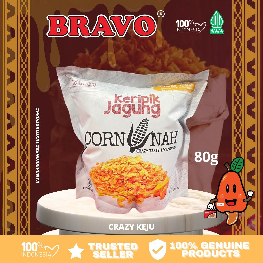 Jual KERIPIK JAGUNG CORN NAH RASA CRAZY KEJU | Shopee Indonesia