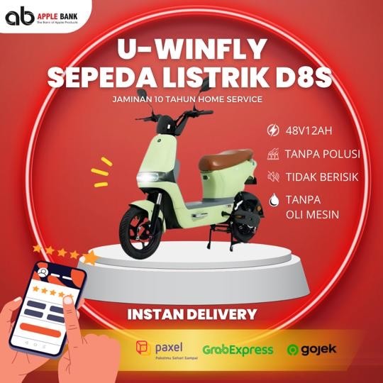 Jual Sepeda Listrik UWINFLY D8S NFC GARANSI RESMI | Shopee Indonesia