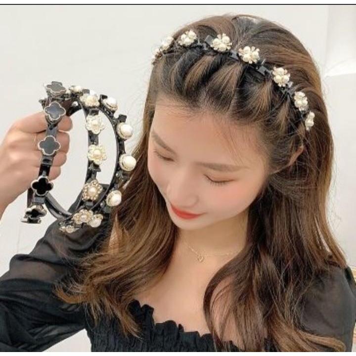 Jual ikiloshop J17 - Bando Fashion Korea Bando Rambut Mutiara Cantik ...