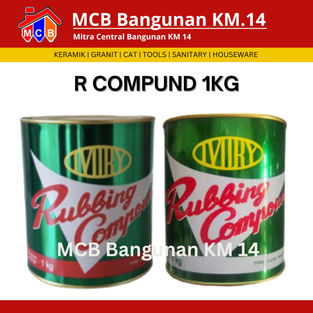 Jual Rubbing Compound Ivory 1KG / Kompon Putih / kompon merah | Shopee ...